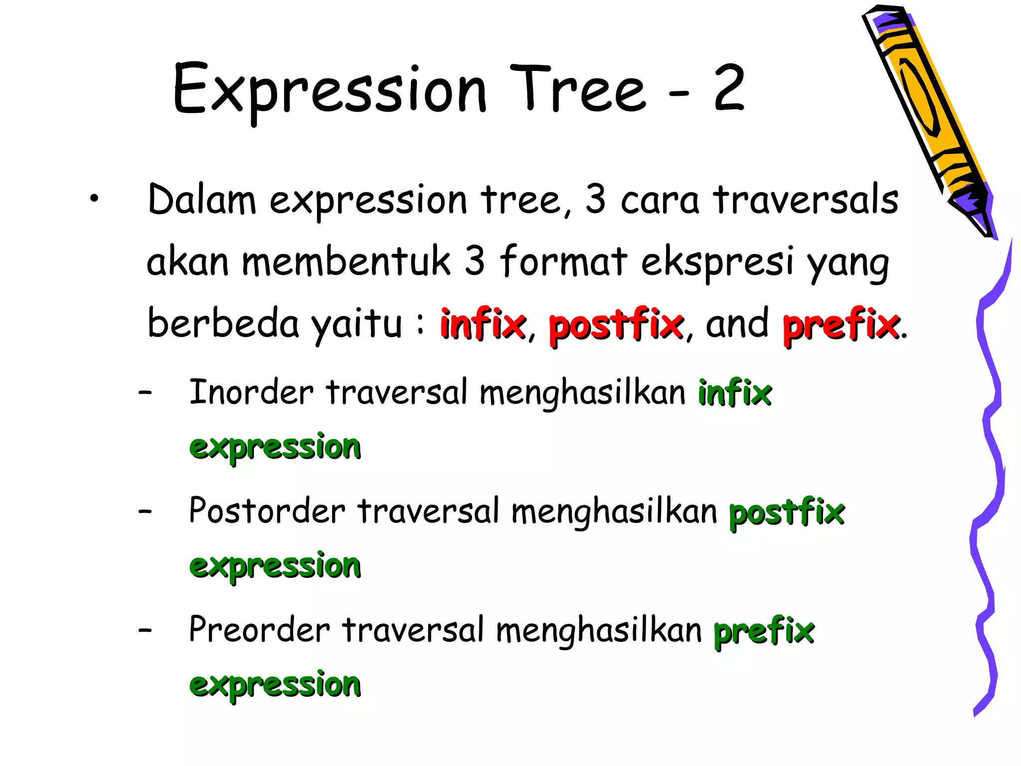 Notasi prefix infix-postifx- expression tree | PPT