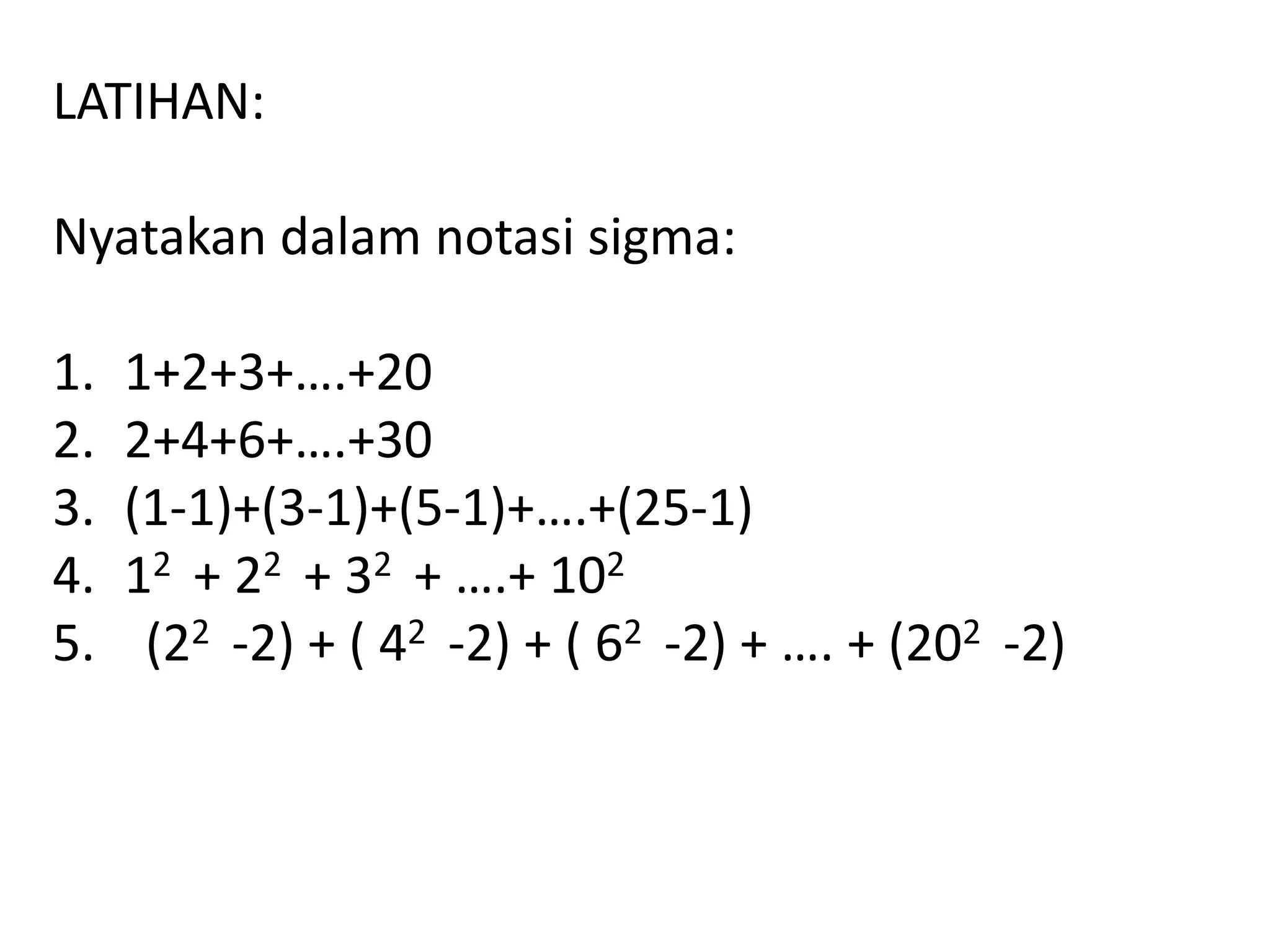 Notasi sigma | PPTX