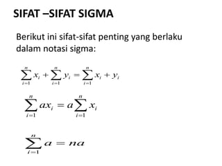 Notasi sigma | PPTX