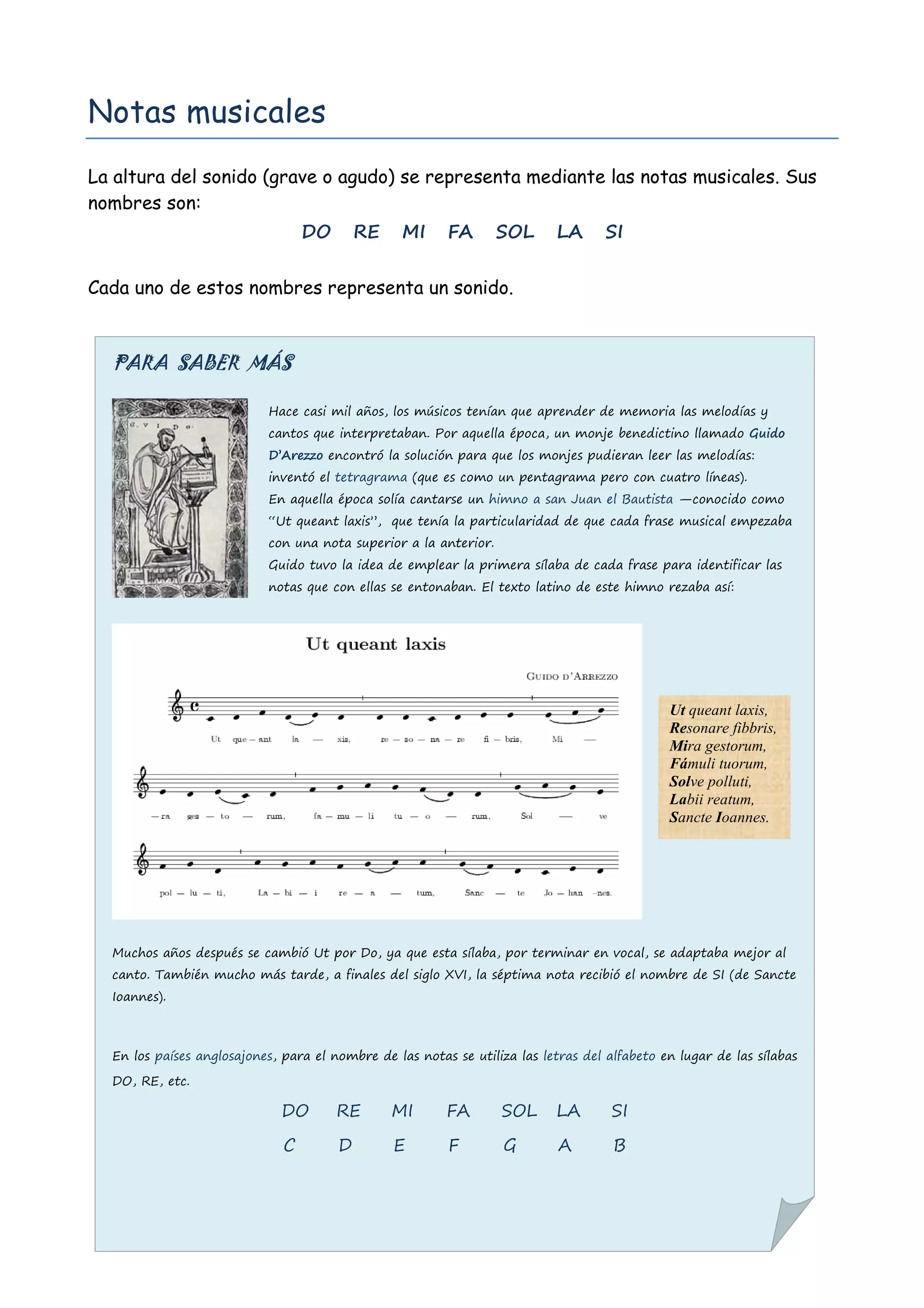 Notas musicales | PDF