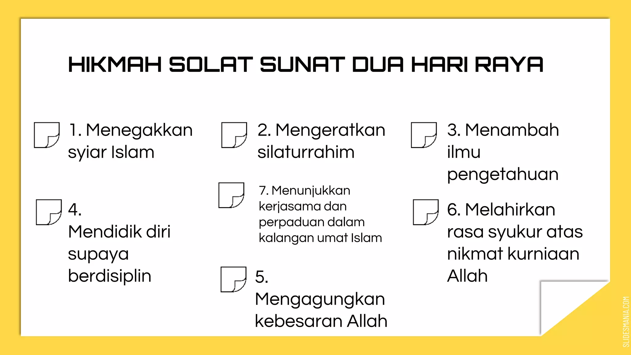 Nota Tahun 6 - Solat Sunat 2 Hari Raya | PPTX
