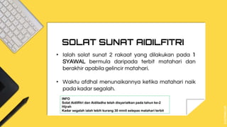 Nota Tahun 6 - Solat Sunat 2 Hari Raya | PPTX