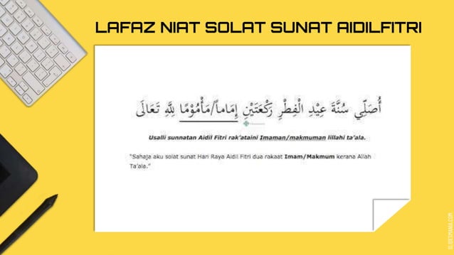 Nota Tahun 6 - Solat Sunat 2 Hari Raya | PPTX