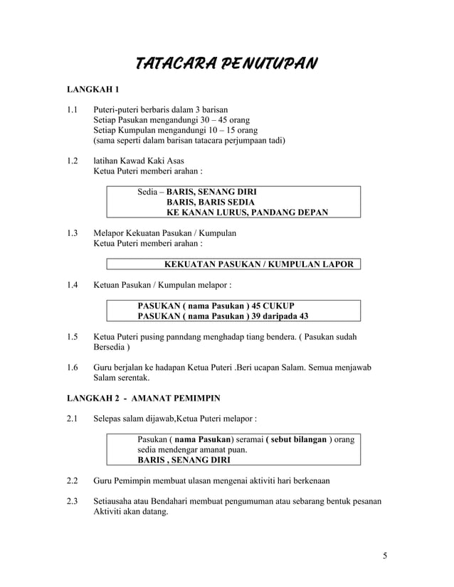 Nota tatacara perjumpaan ppim | PDF