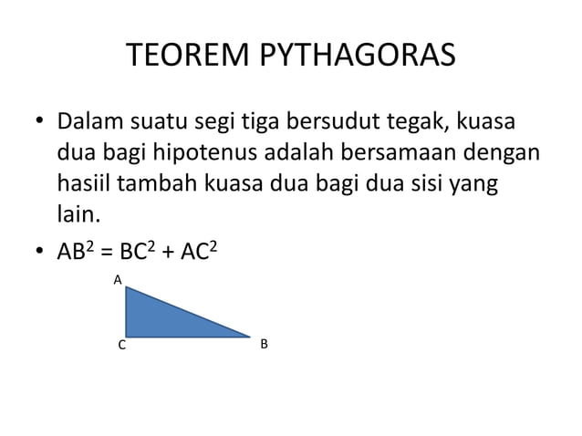 Teorem Pythagoras | PPTX