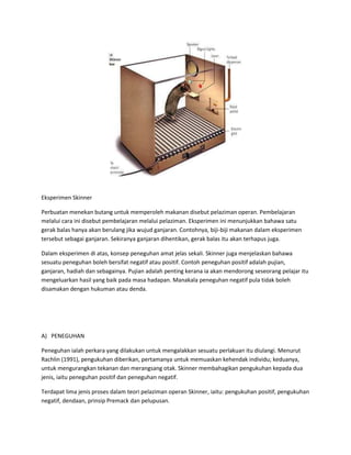 Nota teori pelaziman operan | DOCX