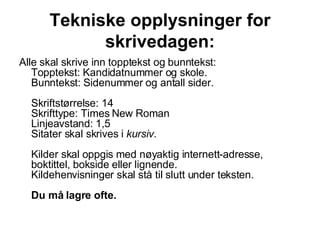 Notater Engelskeksamen | PPT