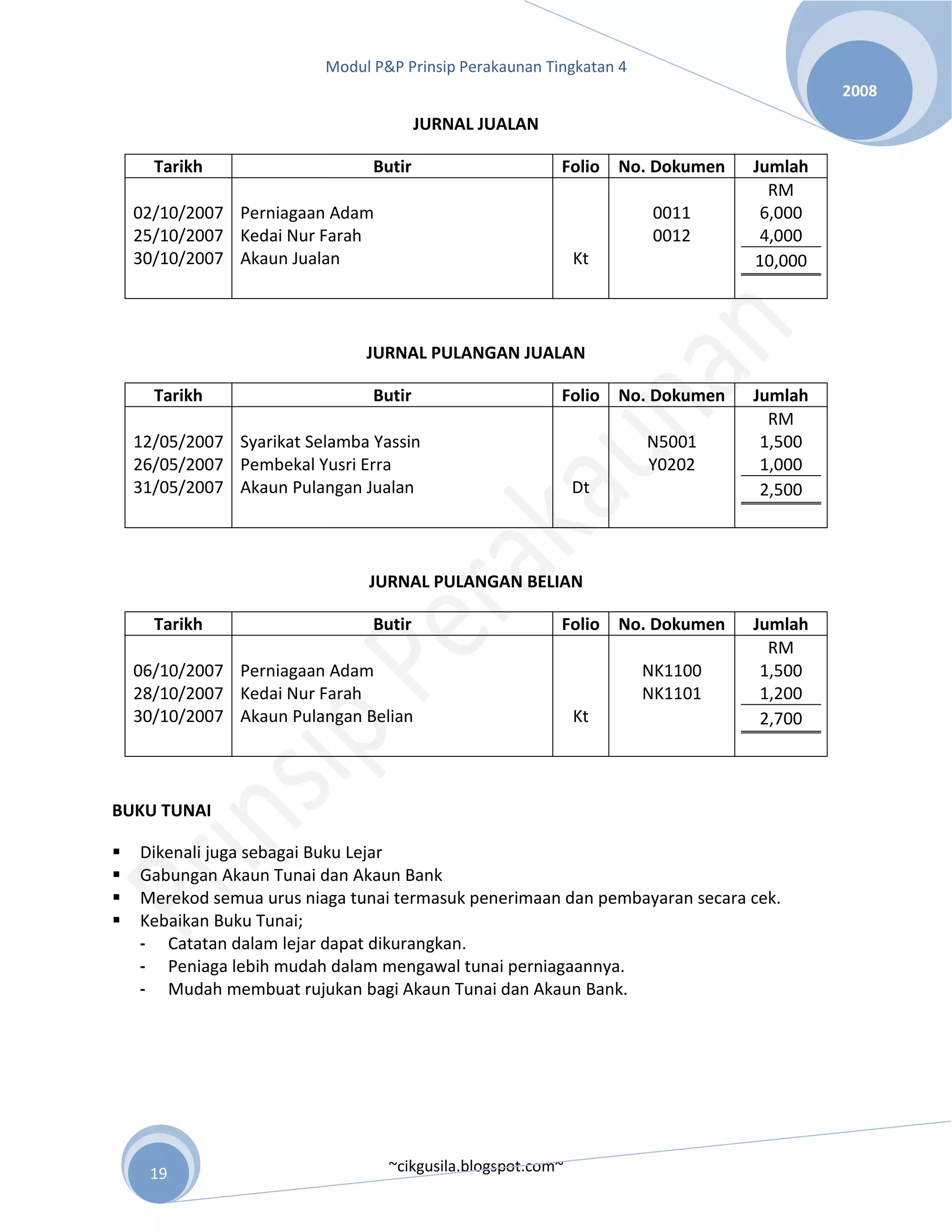 Nota tingkatan 4 prinsip akaun | PDF