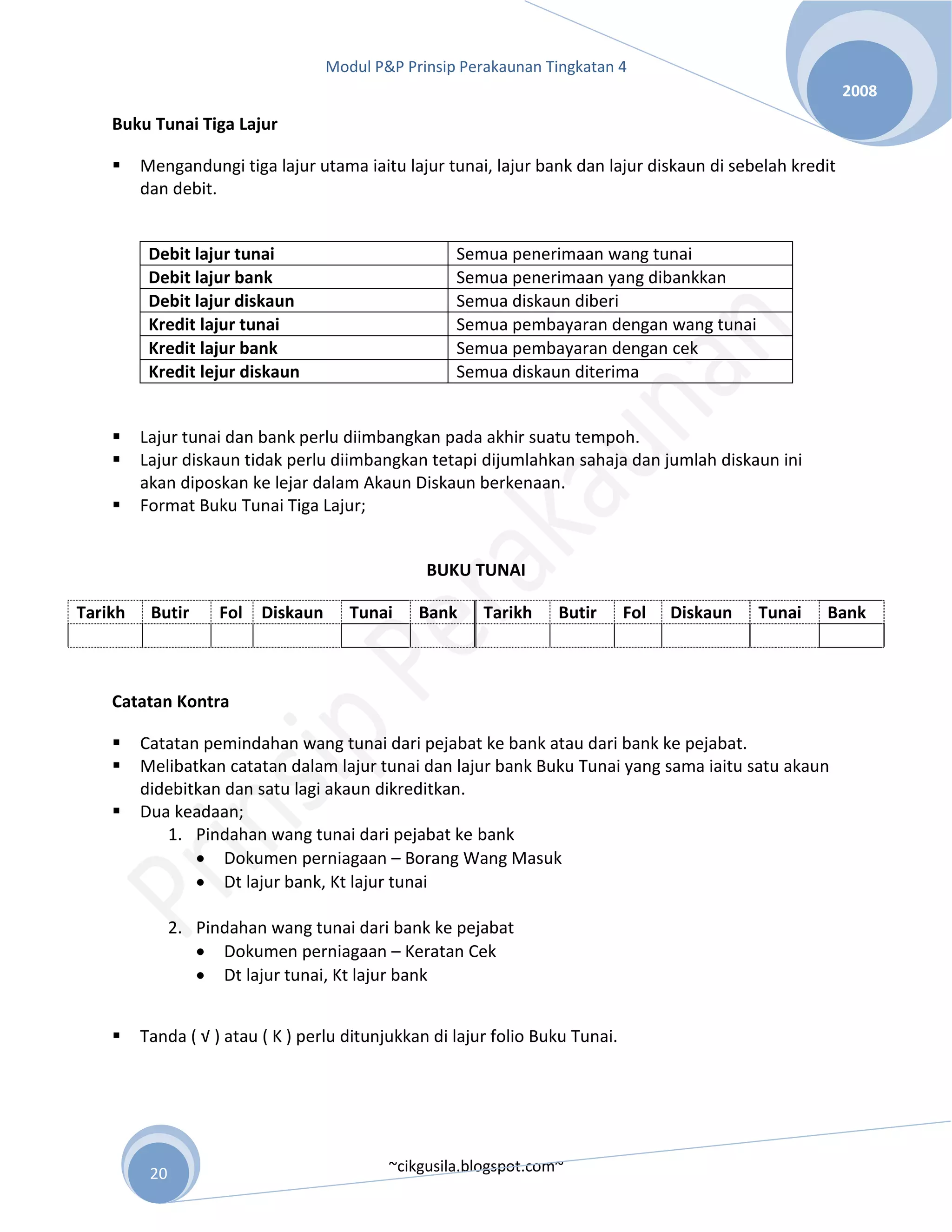 Nota tingkatan 4 prinsip akaun | PDF