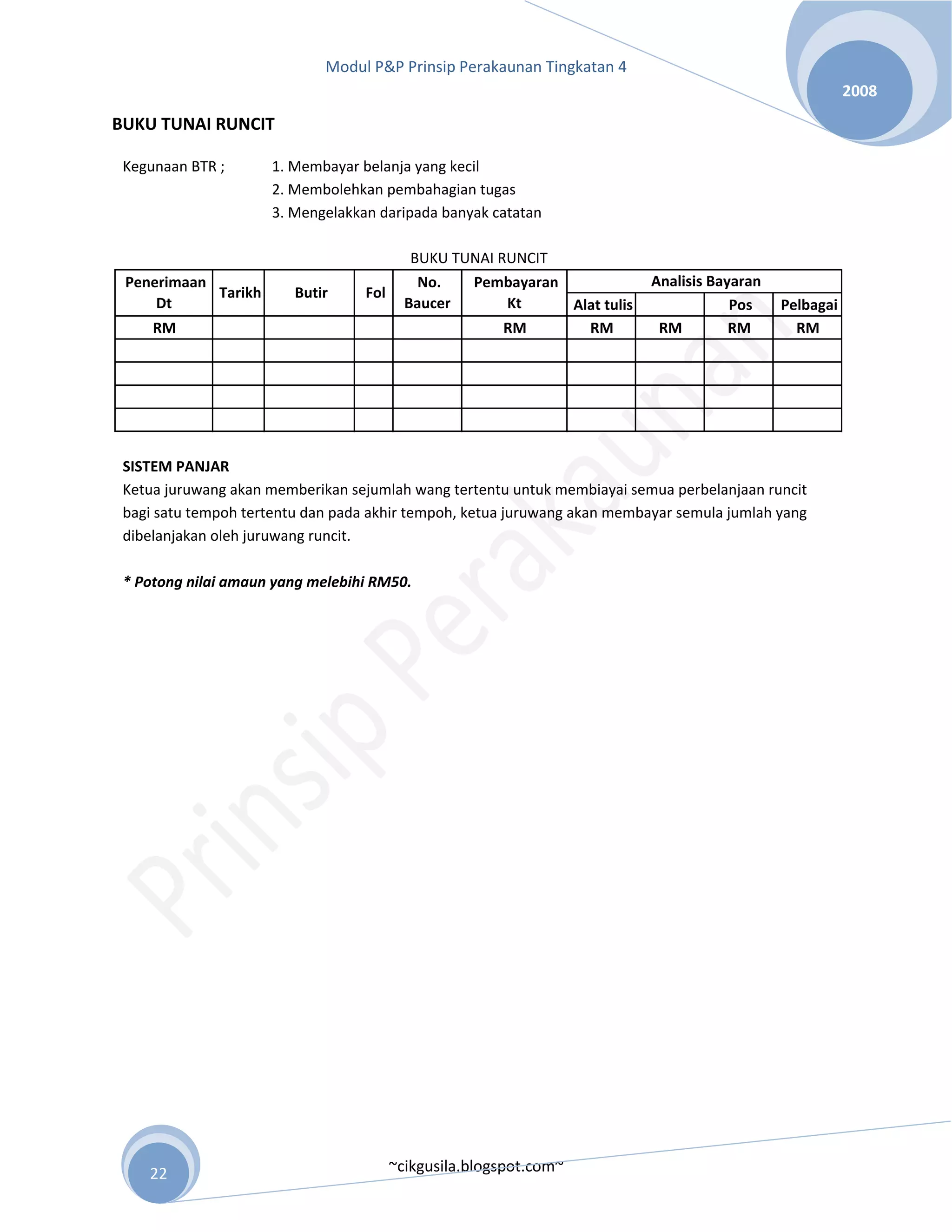 Nota tingkatan 4 prinsip akaun | PDF