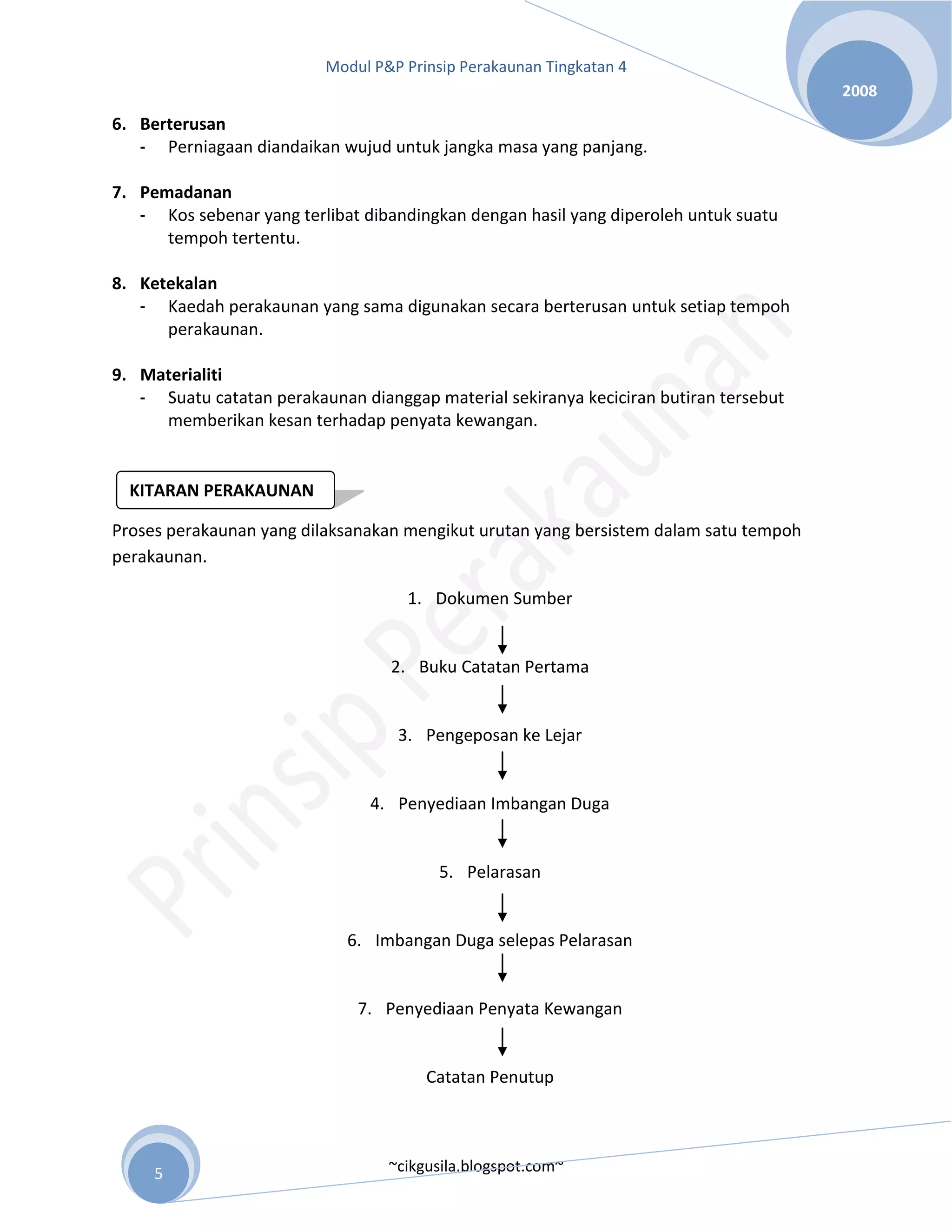 Nota tingkatan 4 prinsip akaun | PDF