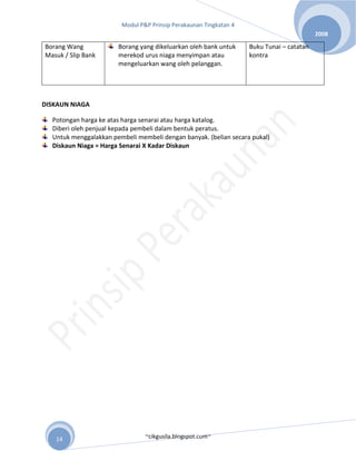 Nota tingkatan 4 prinsip akaun | PDF