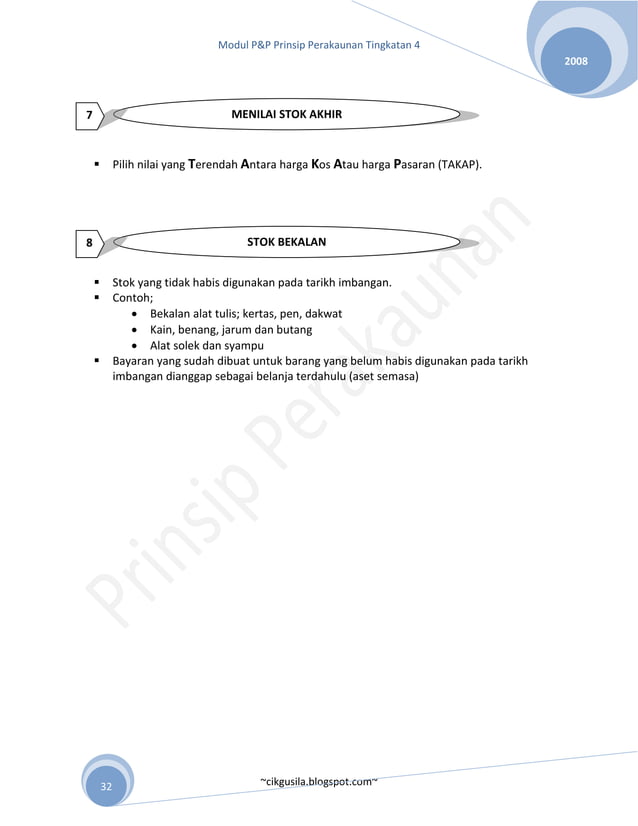Nota tingkatan 4 prinsip akaun | PDF