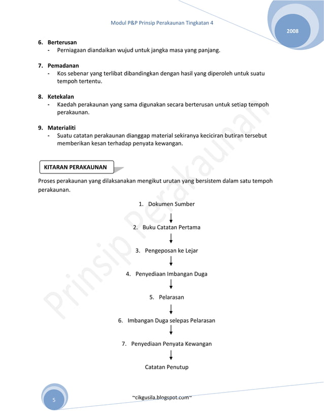 Nota tingkatan 4 prinsip akaun | PDF