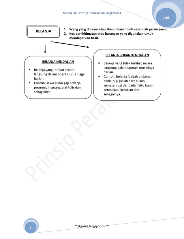 Nota tingkatan 4 prinsip akaun | PDF