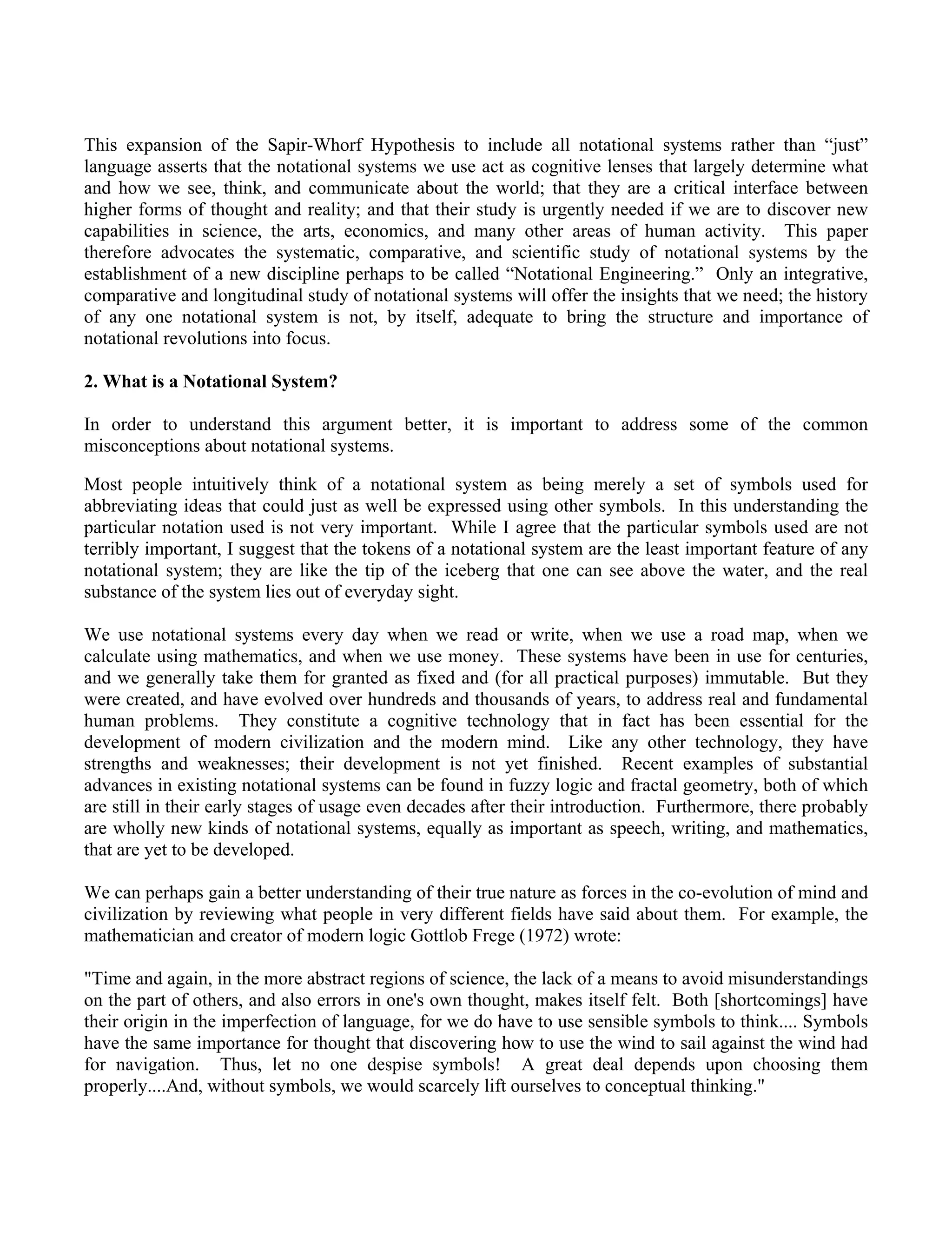 Notational systems and cognitive evolution | PDF