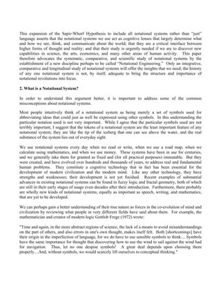 Notational systems and cognitive evolution | PDF