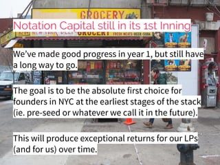 Notation Capital - 1 Year In | PDF