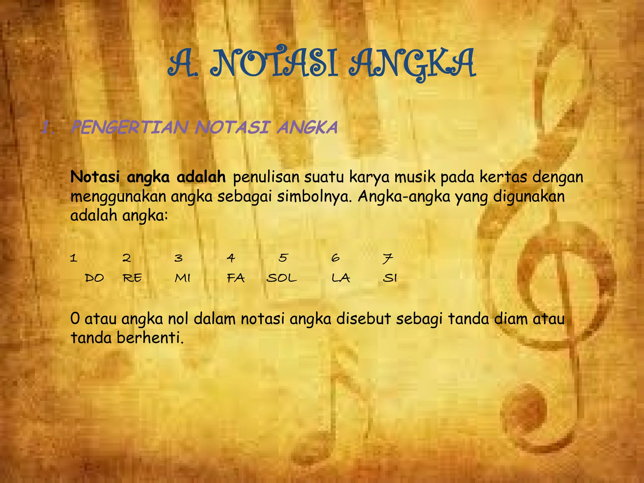 materi notasi balok dan notai angka dalam musik | PPTX