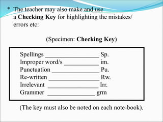 Note Books Checking | PDF