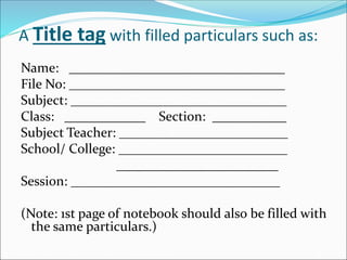 Note Books Checking | PDF