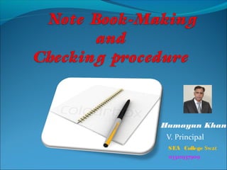 Note Books Checking procedure | PPT