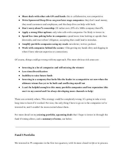 Not Boring Capital - Fund II Memo - VC Pitch Deck Examples | PDF