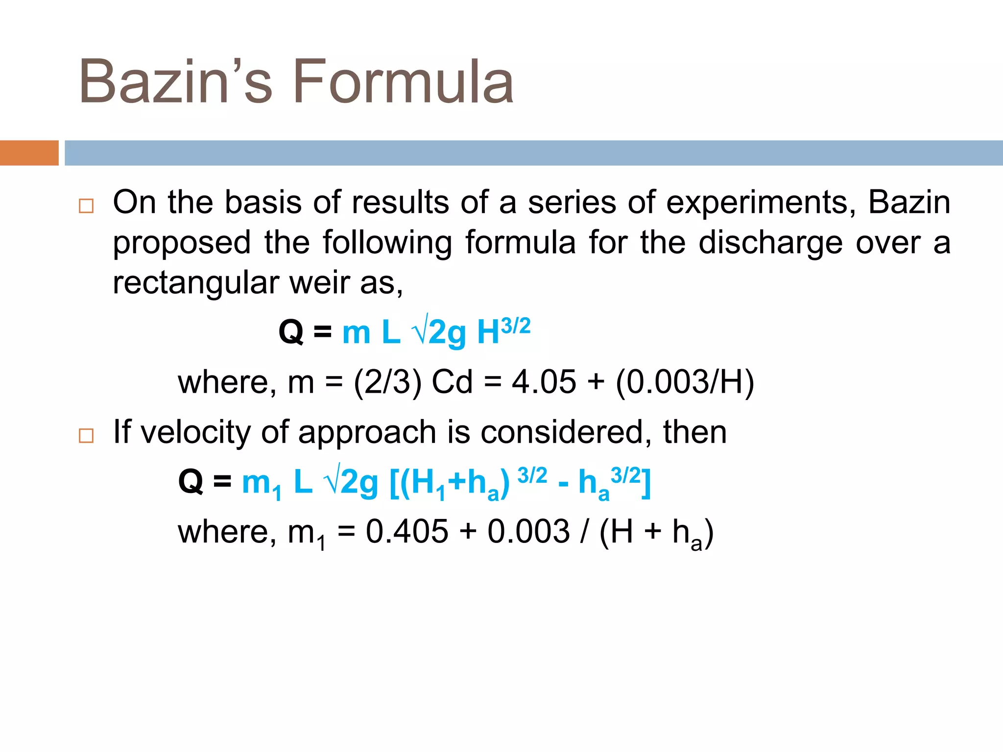 Notches and weir | PPT