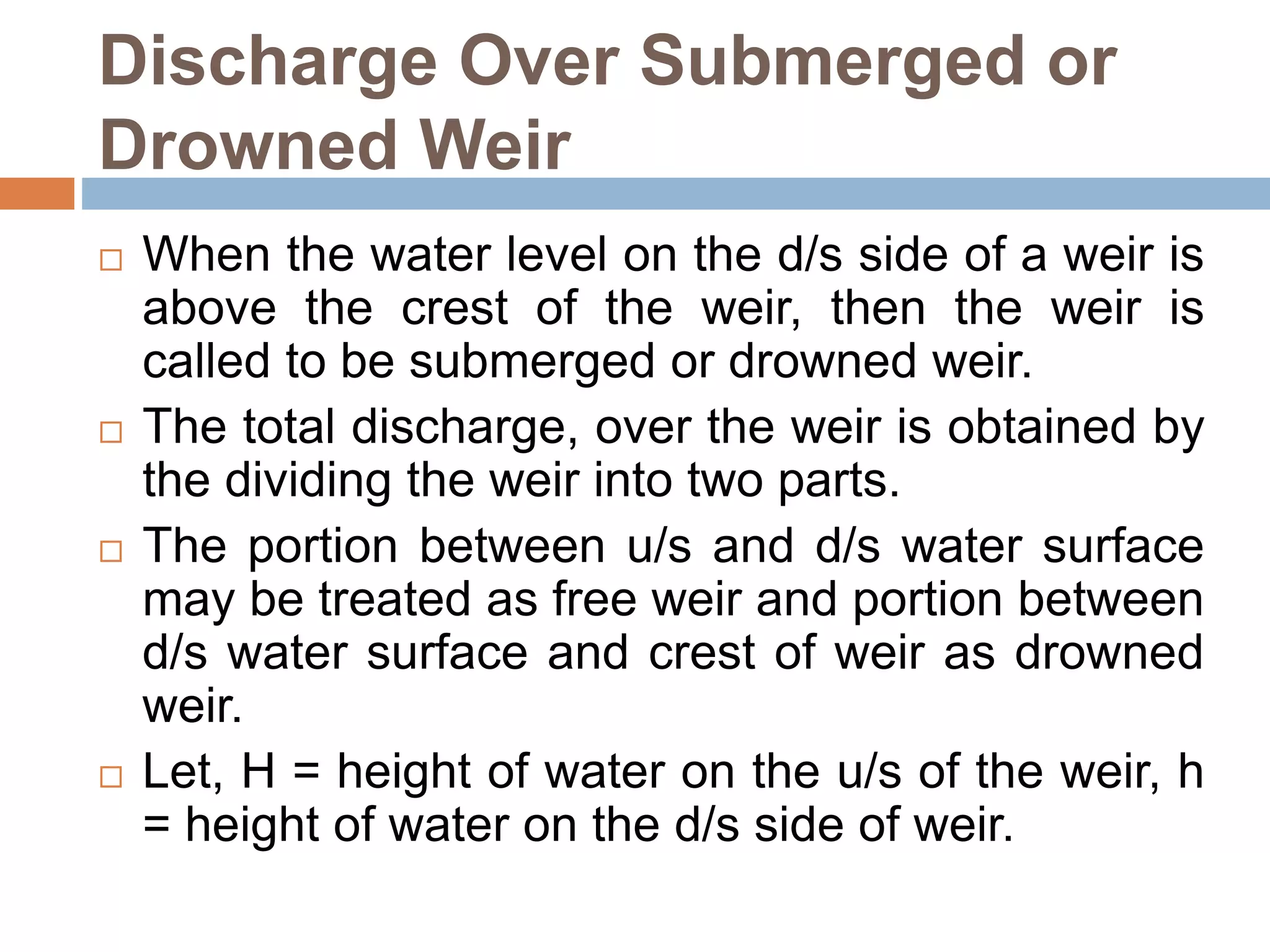 Notches and weir | PPTX