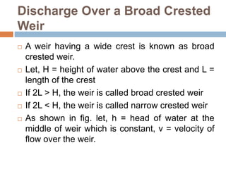 Notches and weir | PPTX