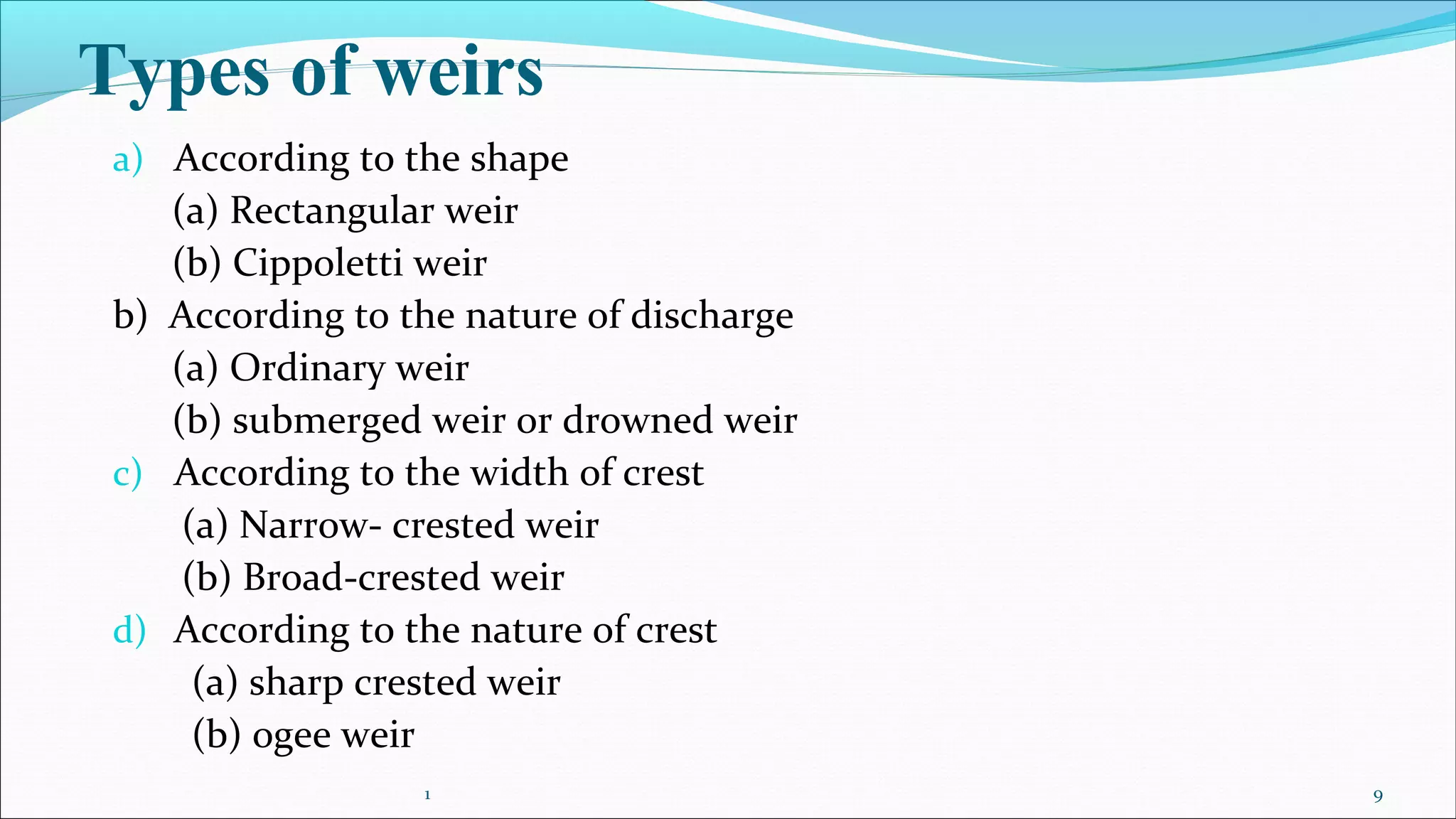 Notches and weir | PPT