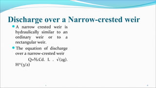 Notches and weir | PPT