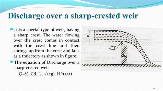 Notches and weir | PPT