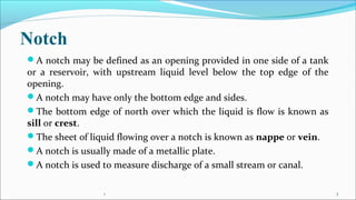 Notches and weir | PPT