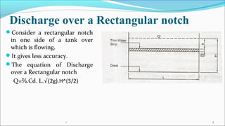 Notches and weir | PPT