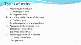 Notches and weir | PPT