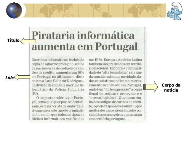 O que é a lide de uma notícia?