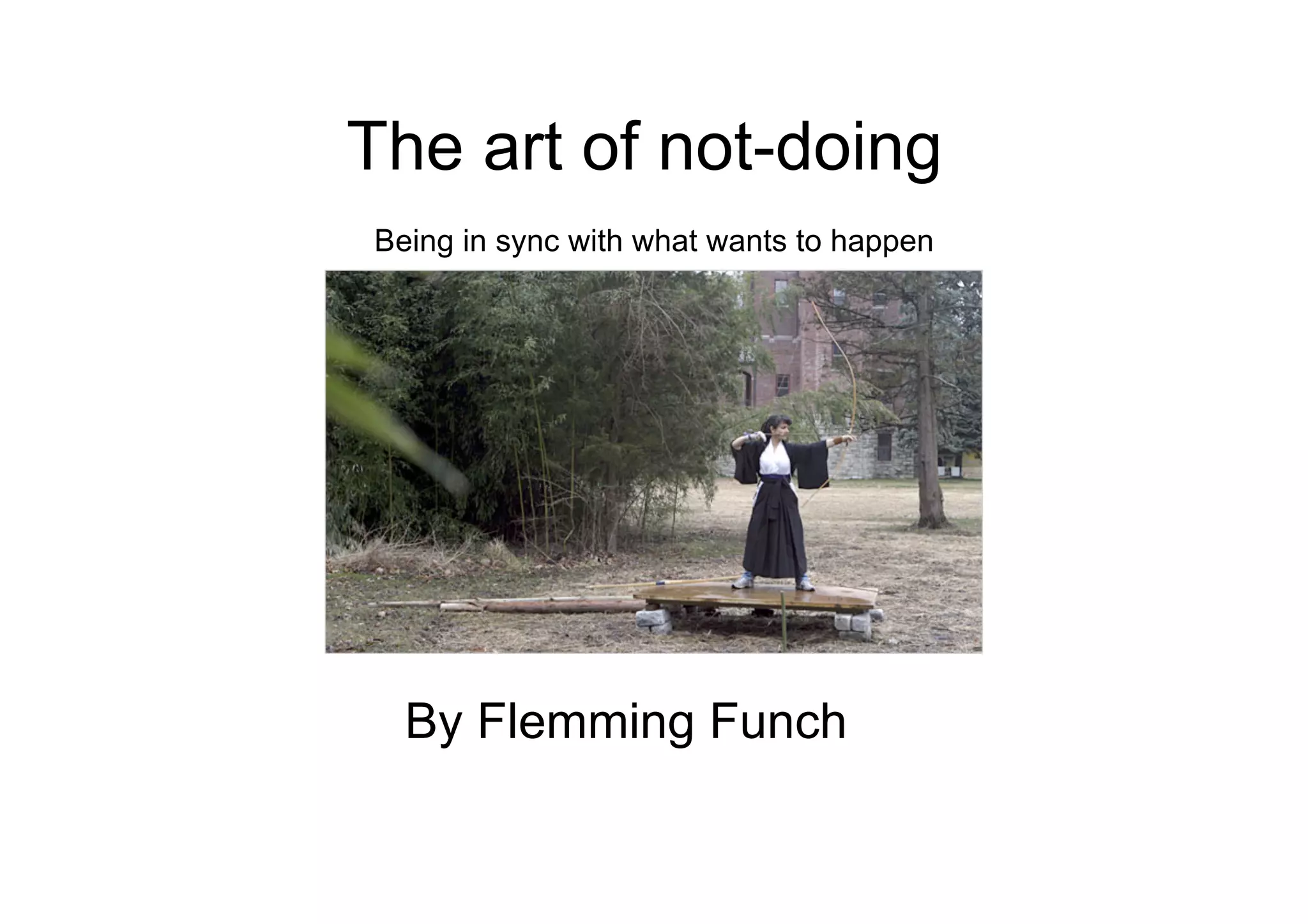 The art of not-doing | PPT