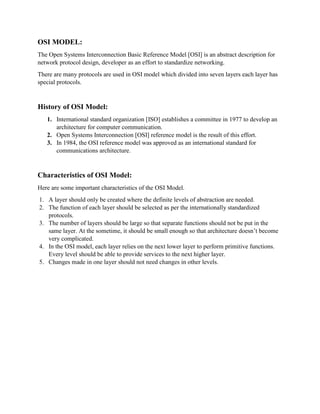 Computer Network [OSI Model] | PDF | Computer Networking | Computing