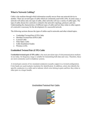 Networking Cable | PDF | Computer Networking | Computing
