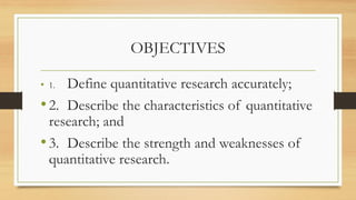 Notes for practical research 2 quantitative | PDF | Science