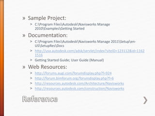 BIM Construction Scheduling 4D Simulation in Navisworks | PPTX