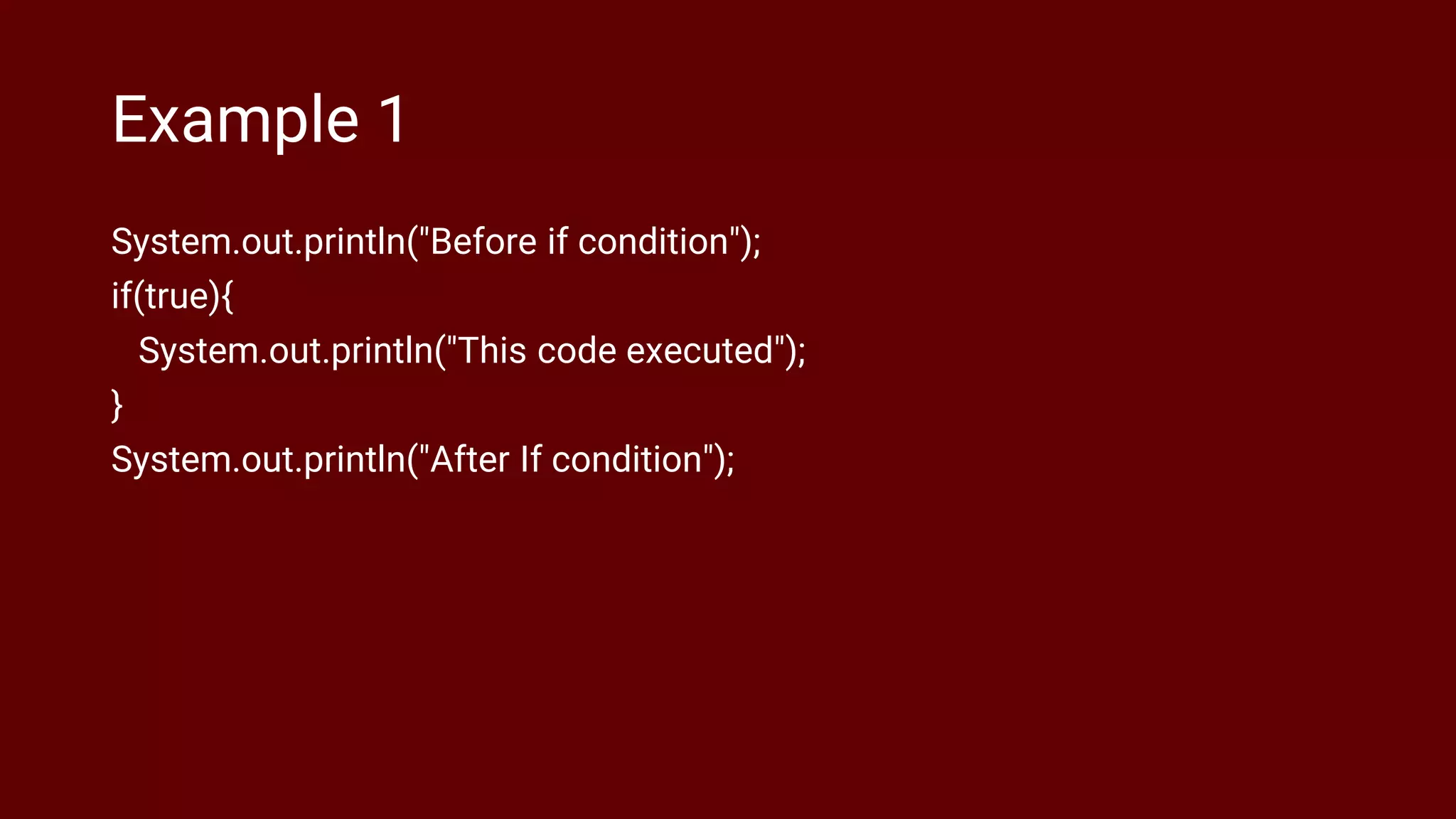 Java if else condition - powerpoint persentation | PPTX