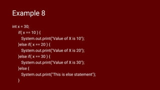 Java if else condition - powerpoint persentation | PPTX