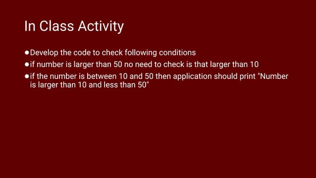 Java if else condition - powerpoint persentation | PPTX | Programming Languages | Computing