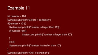 Java if else condition - powerpoint persentation | PPTX