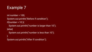 Java if else condition - powerpoint persentation | PPTX