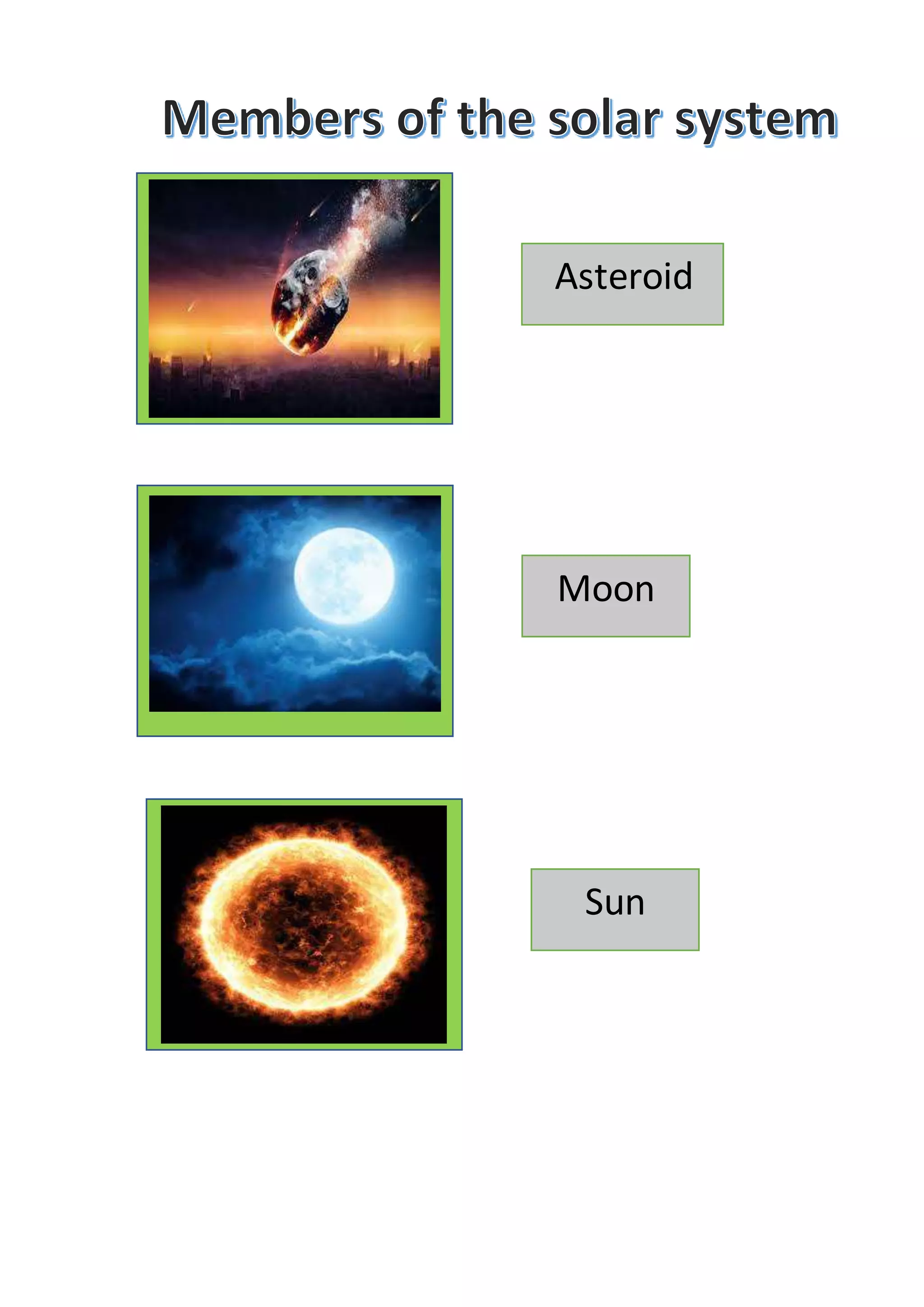 Members of the solar system | DOCX