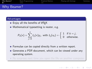Note beamer | PPT