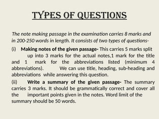 Note-Making and Summarization.pptx good method | PPTX